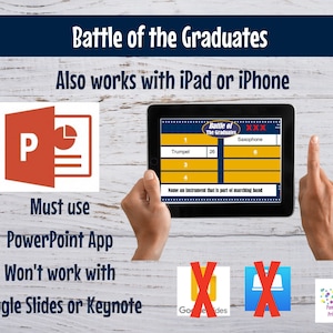 Virtual or Large Screen, High School Battle of the Graduates Game ...