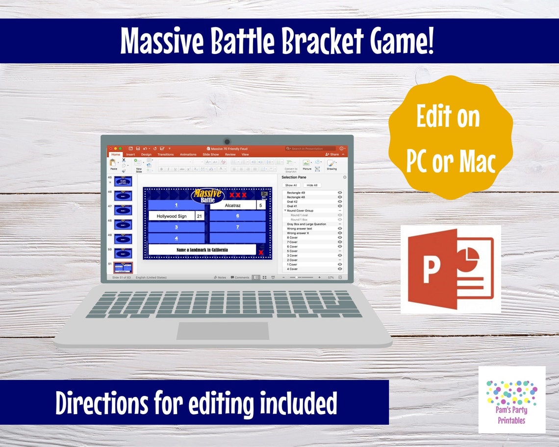 Virtual Game Massive Battle Editable Powerpoint Game - Etsy