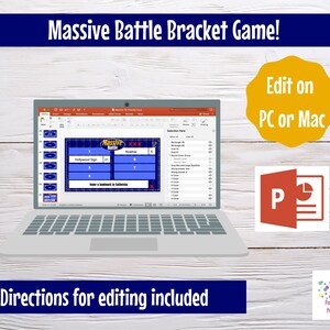 Virtual Game Massive Battle, Editable, Powerpoint Game, Customized, 70 ...