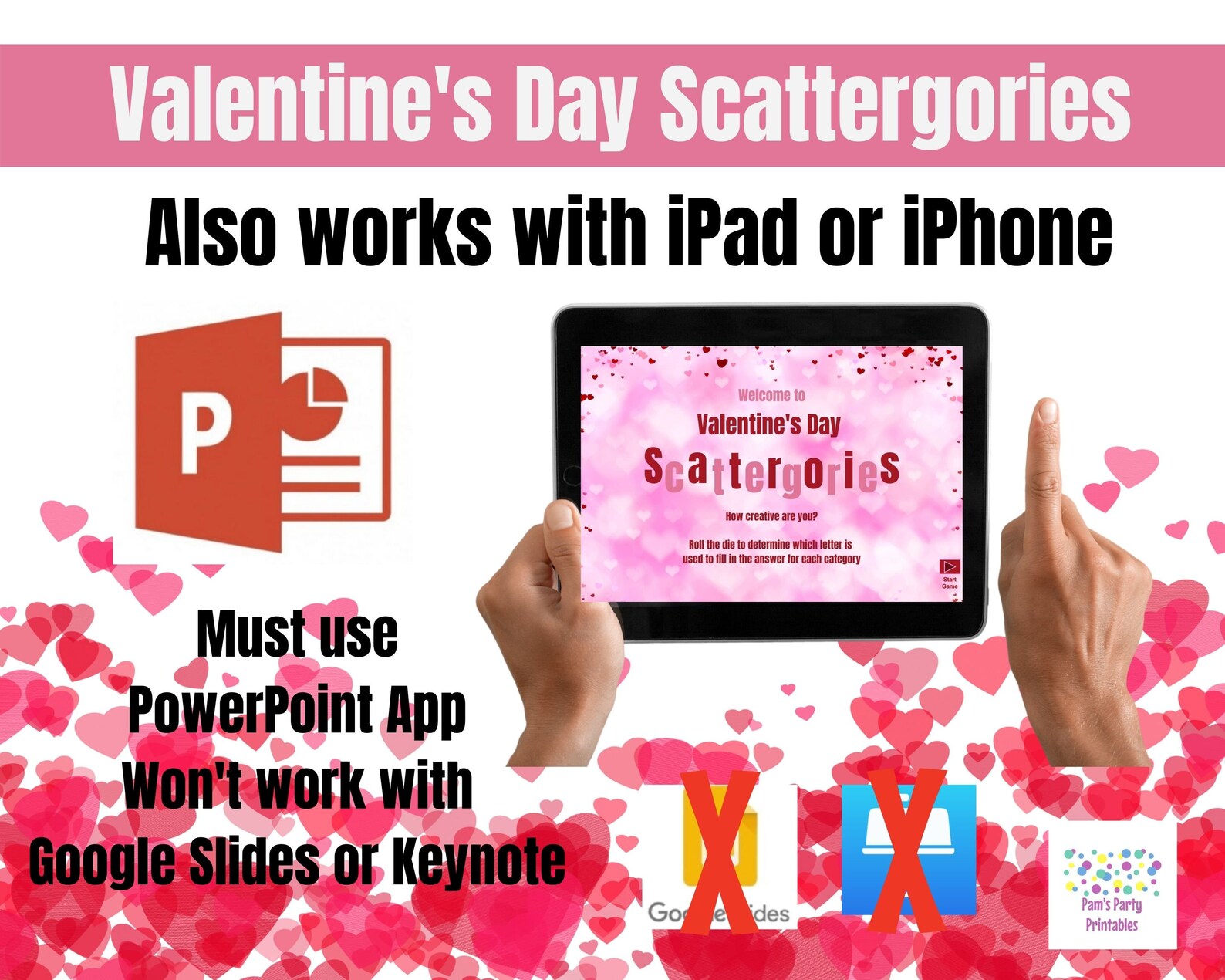 Valentine's Day Scattergories Powerpoint Game - Etsy