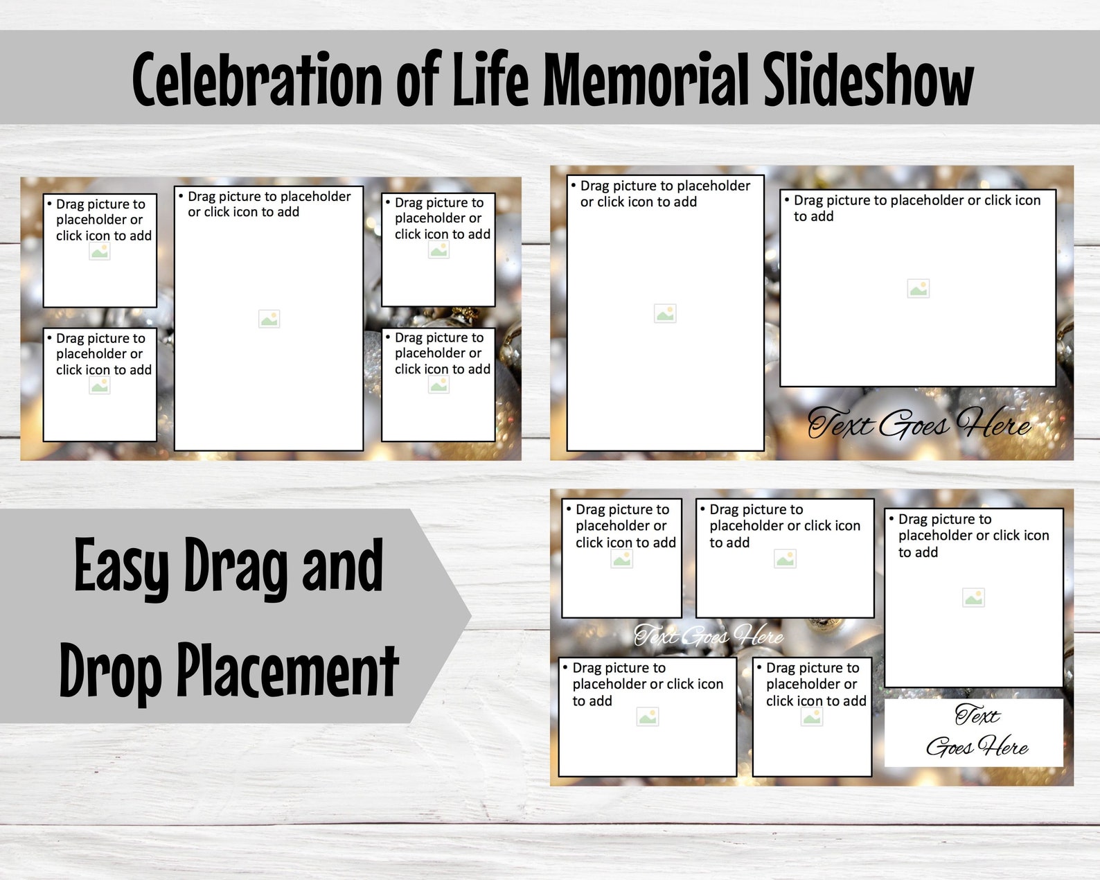 Celebration of Life Slideshow: Editable Memorial Powerpoint Template ...