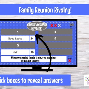Family Reunion Rivalry Battle Game, Editable Powerpoint Game ...