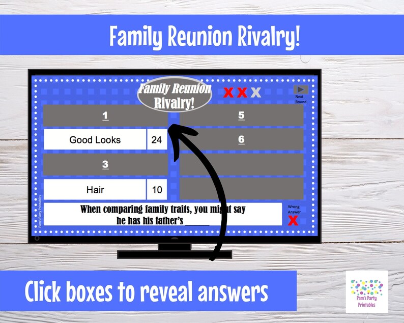 Family Reunion Rivalry Battle Game Editable Powerpoint Game - Etsy