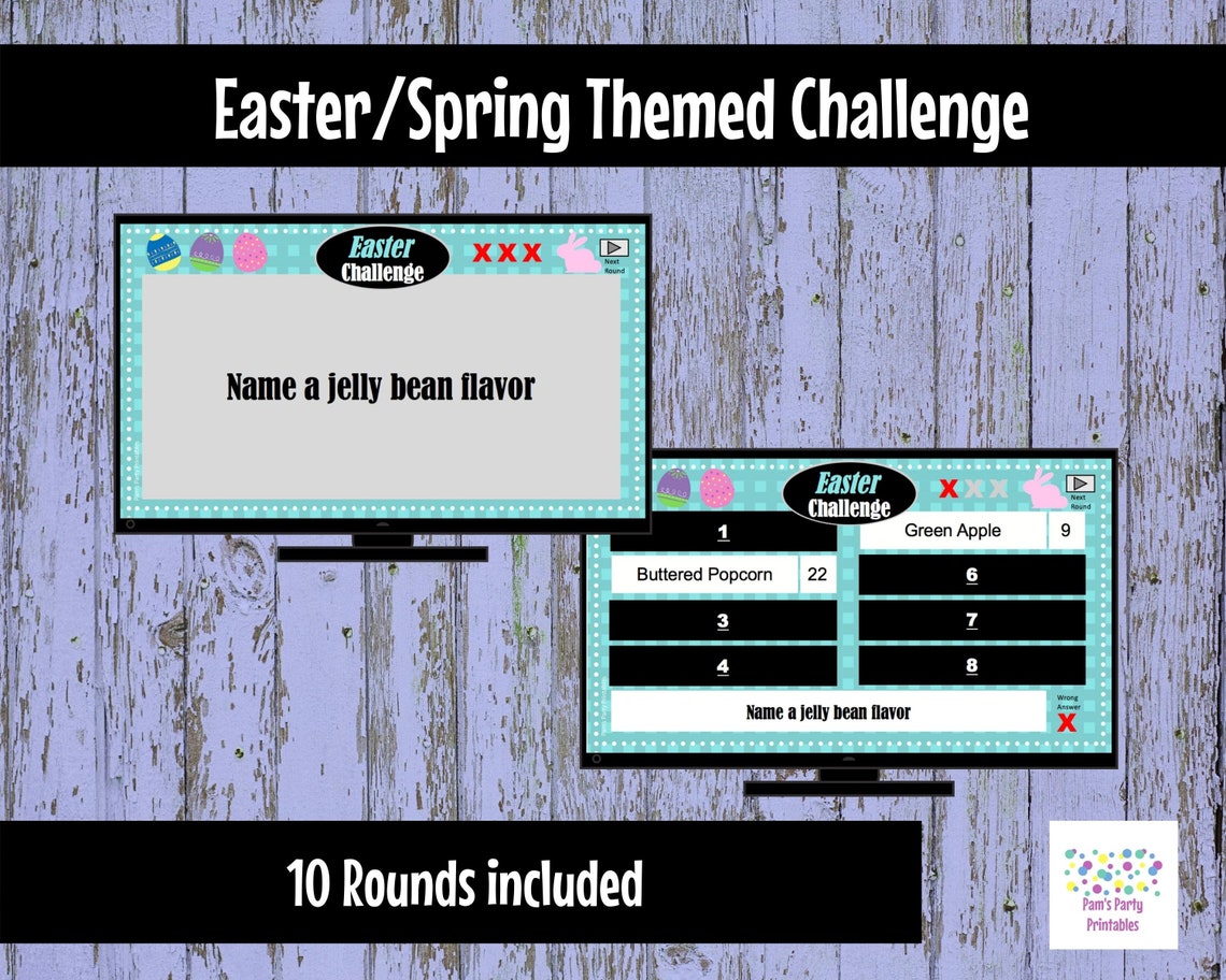 Virtual Large Screen Easter Game Spring Game Challenge - Etsy