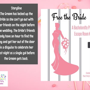 Free the Bride - Wedding Themed Shower Escape Room Kit for Bachelorette ...