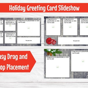 DIY Digital Holiday Christmas Card Slideshow Template -christmas ...