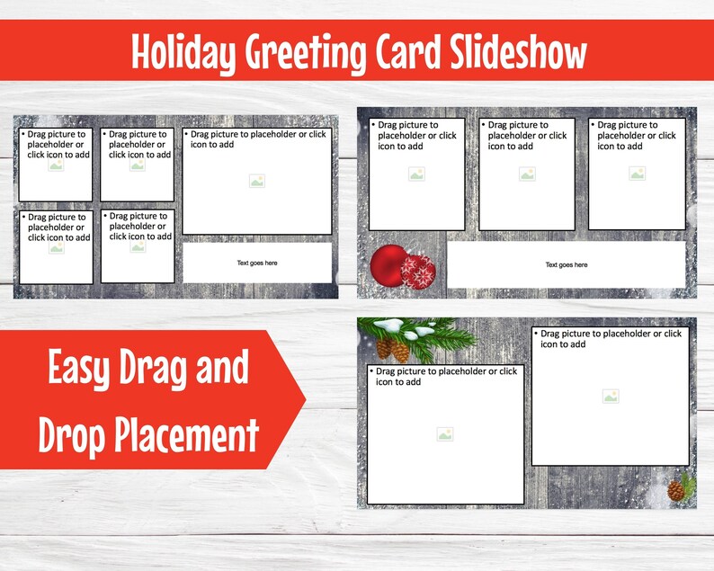DIY Digital Holiday Christmas Card Slideshow Template | Etsy