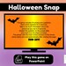 Halloween Snap Memory Game Halloween Theme Powerpoint Game for Teens or ...