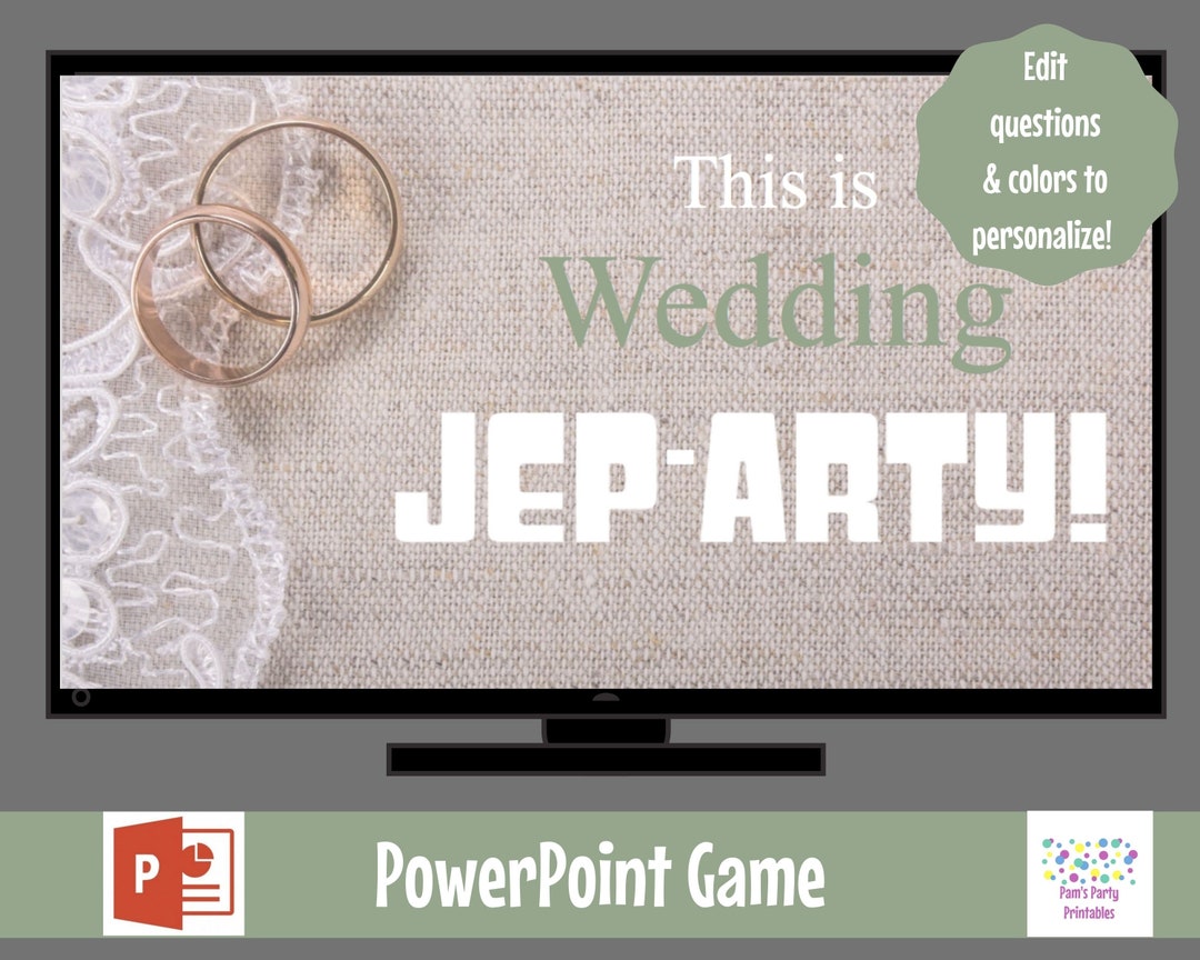 Bridal Shower Jep-arty Game: Interactive Powerpoint (digital Download ...