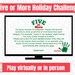 Virtual Holiday Game Five or More Challenge Powerpoint Game ...