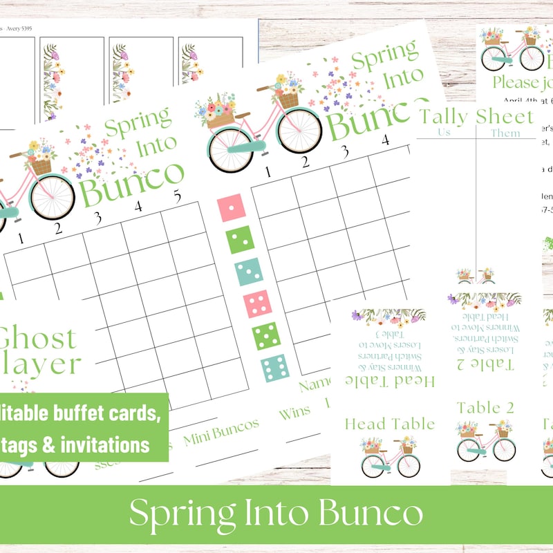 Bunco Themes April - Etsy