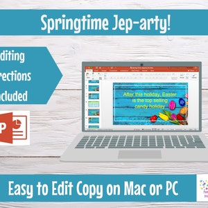 Large Screen or Virtual Game Springtime Jep-arty! Trivia Game ...