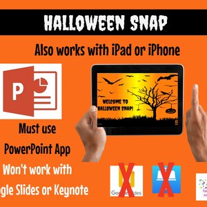 Halloween Snap Game! Memory Game Virtual Zoom Large Screen Powerpoint ...