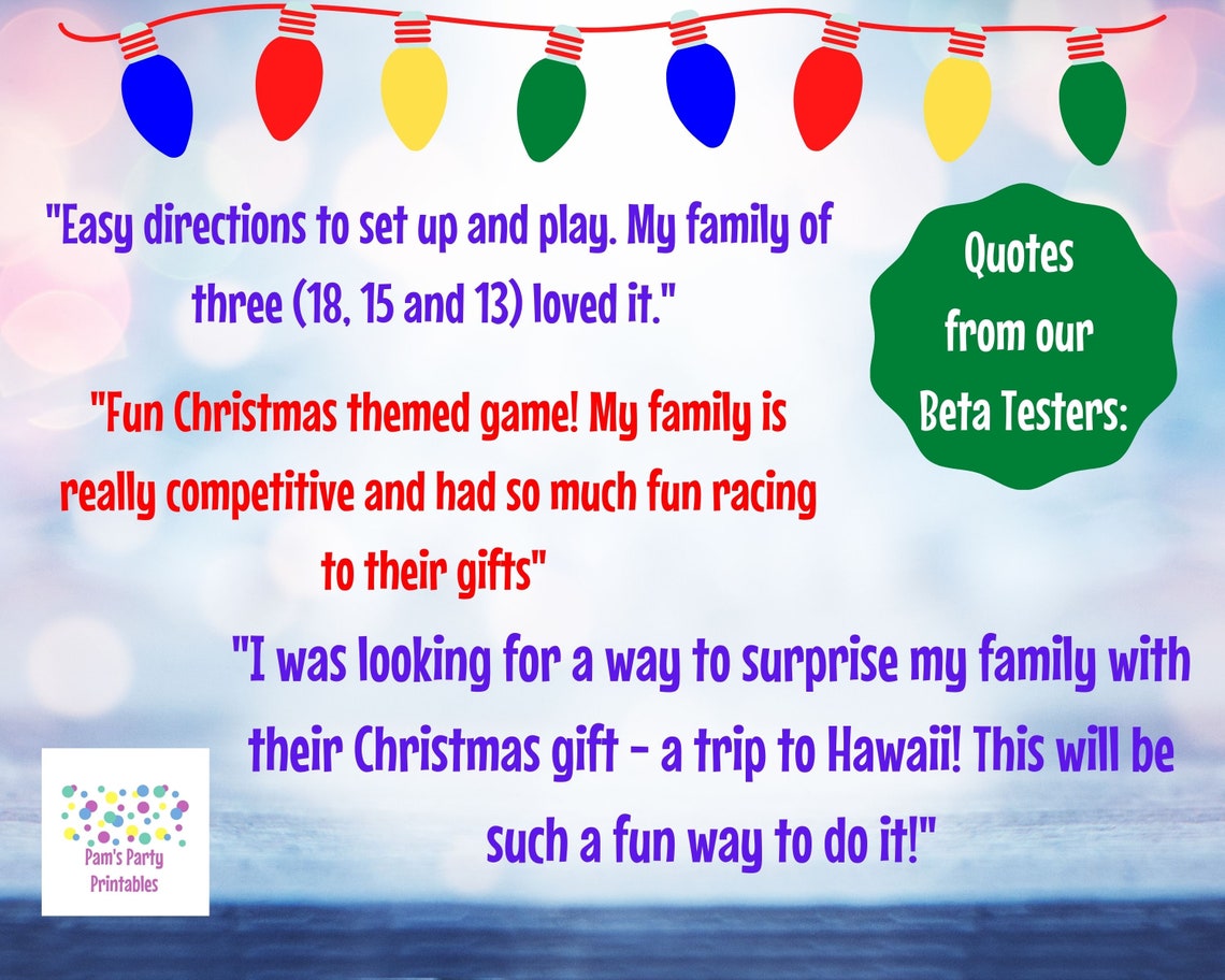 The Amazing Christmas Race to the Gift. A Unique Way to | Etsy