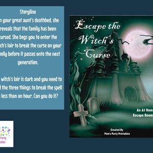 Escape the Witch's Curse - an at Home Escape Room Kit: Halloween Game ...