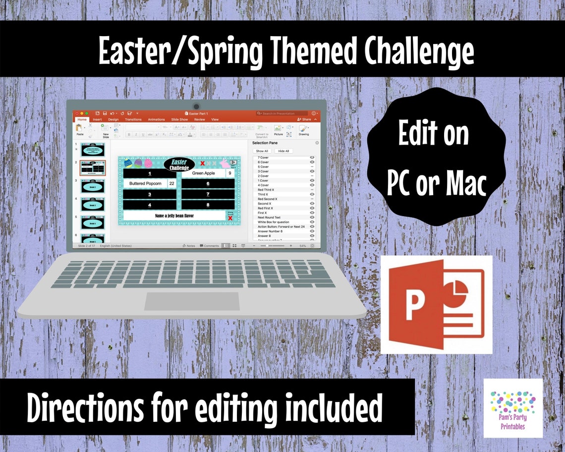 Virtual Large Screen Easter Game Spring Game Challenge - Etsy