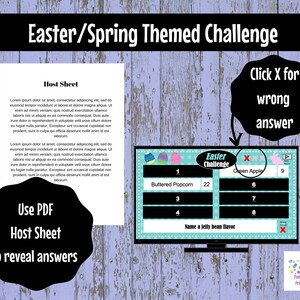 Virtual, Large Screen, Easter Game, Spring Game, Challenge, Game Show ...