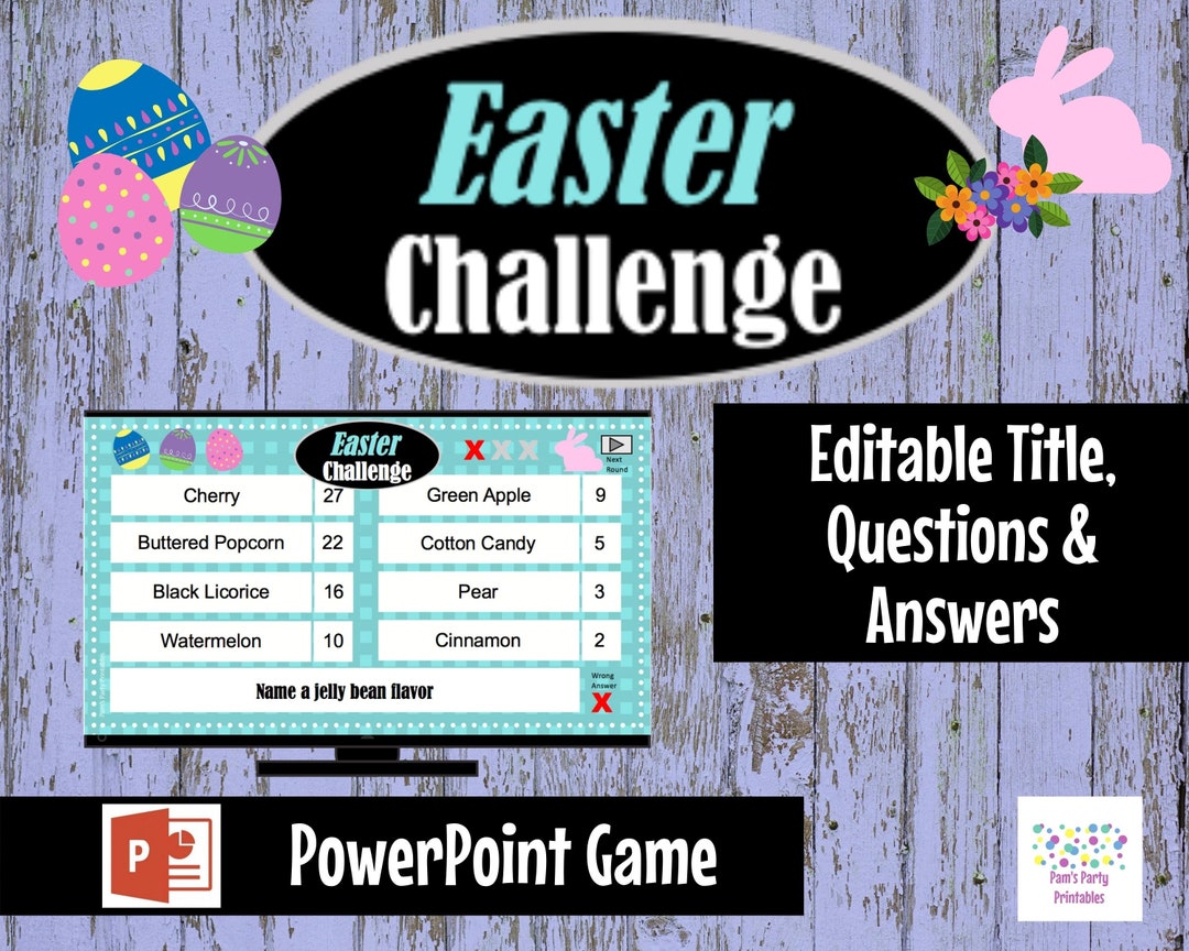 Virtual, Large Screen, Easter Game, Spring Game, Challenge, Game Show ...