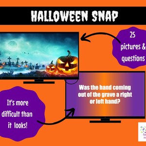 Halloween Snap Game! Memory Game Virtual Zoom Large Screen Powerpoint ...