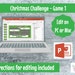Virtual Game Christmas Challenge GAME 1- Interactive & Editable ...