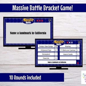 Virtual Game Massive Battle, Editable, Powerpoint Game, Customized, 70 ...