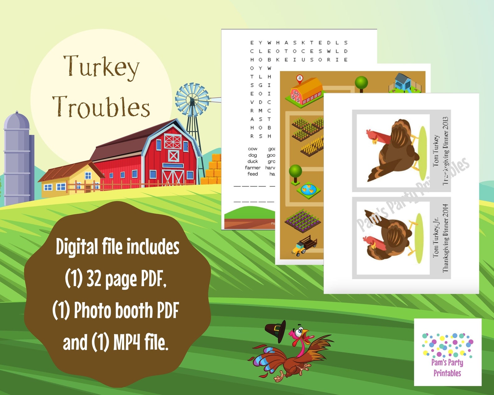 Turkey Troubles A DIY Escape Room Kit Thanksgiving Game - Etsy