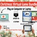 Virtual Game Christmas Bundle. Zoom Game, Powerpoint Game, Christmas ...