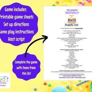 The Amazing Birthday Race to the Gifts - A Unique Birthday Party Game ...