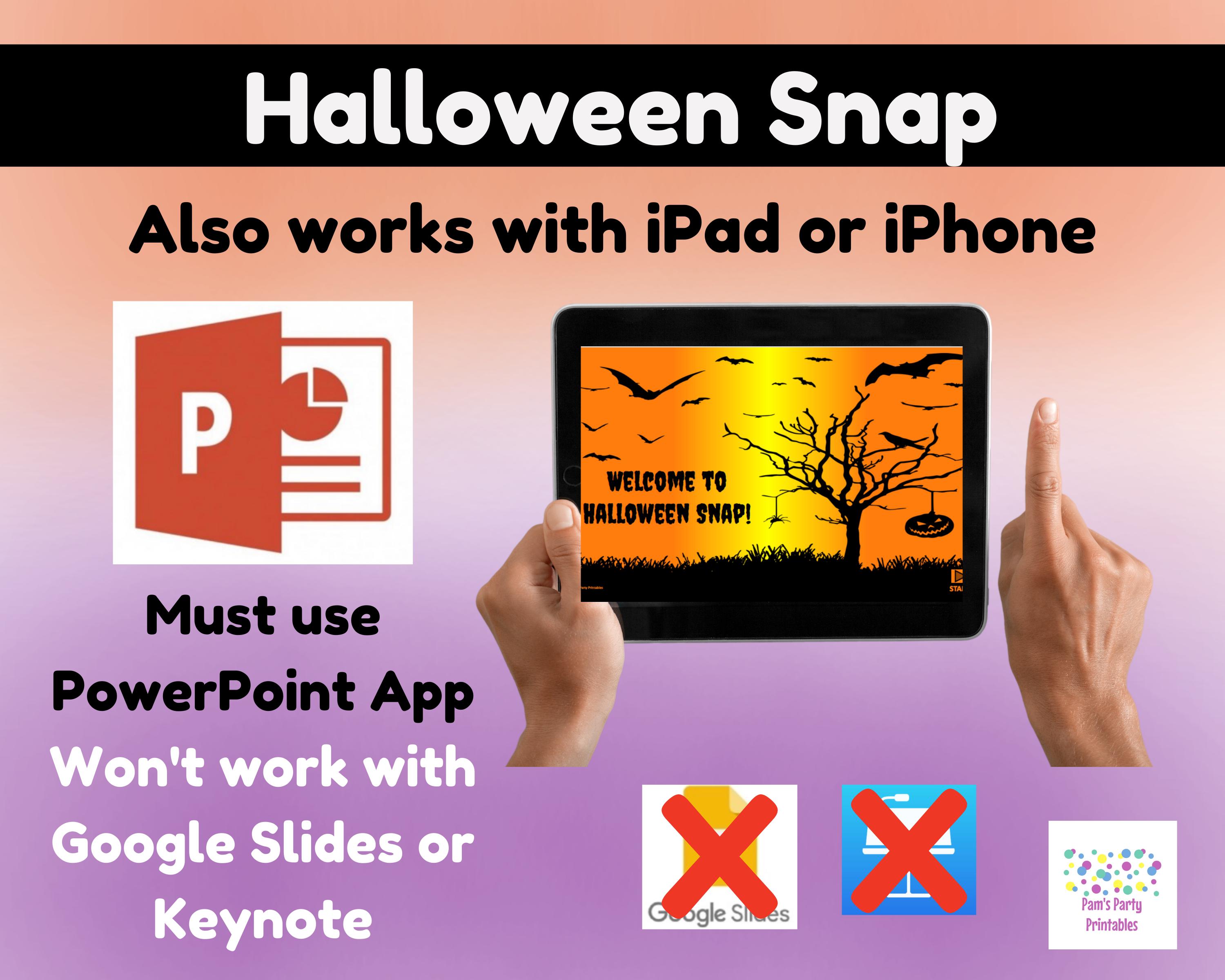 Halloween Snap Memory Game Halloween Theme Powerpoint Game for Teens or ...