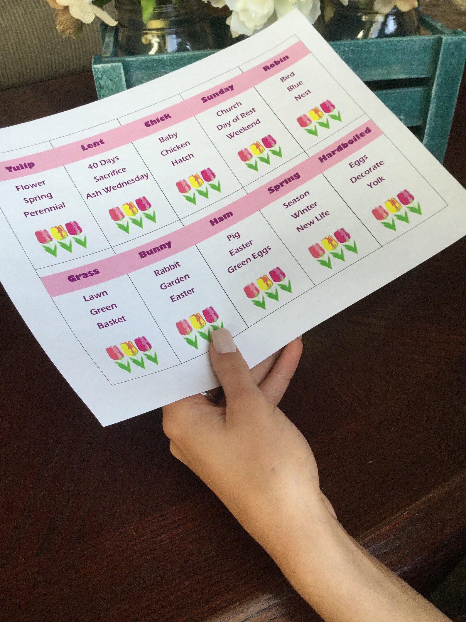 Easter Taboo Game: Spring Printable Cards (digital Download) - Etsy