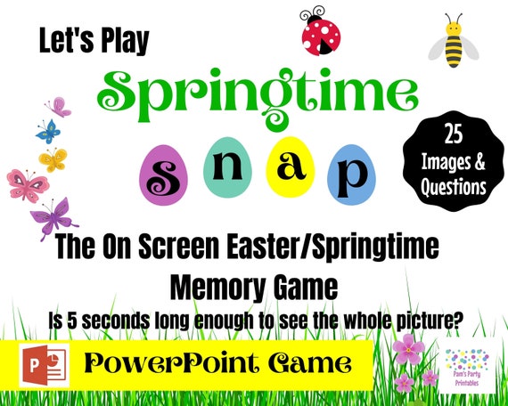 Easter, Springtime, Snap Game!, Memory Game, Virtual, Large Screen ...