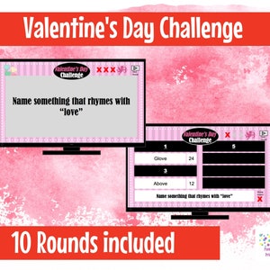 Virtual or Large Screen Valentines Game Bundle. Zoom Game, Powerpoint ...