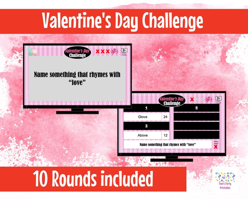 Virtual or Large Screen Valentines Game Bundle. Zoom Game - Etsy