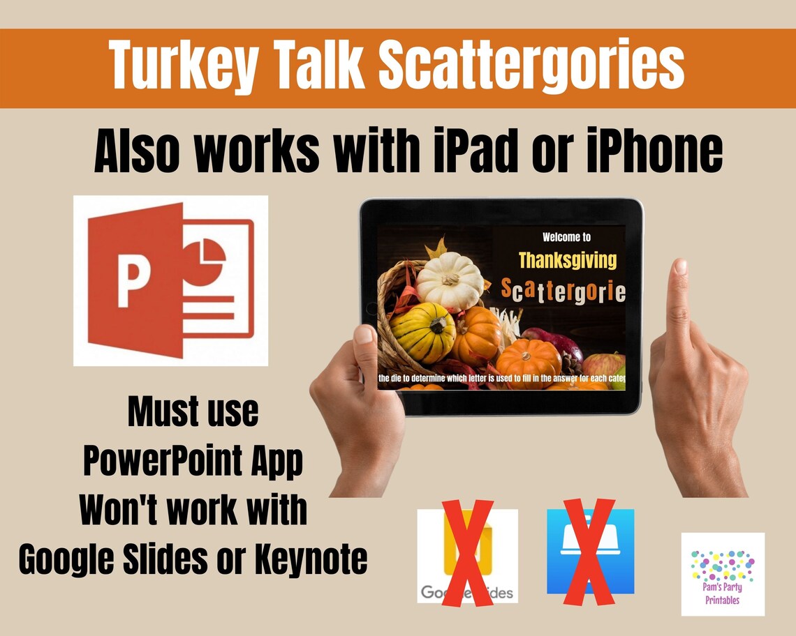Thanksgiving Scattergories Powerpoint Game Thanksgiving - Etsy