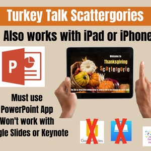 Thanksgiving Scattergories, Powerpoint Game, Thanksgiving Game, Team ...