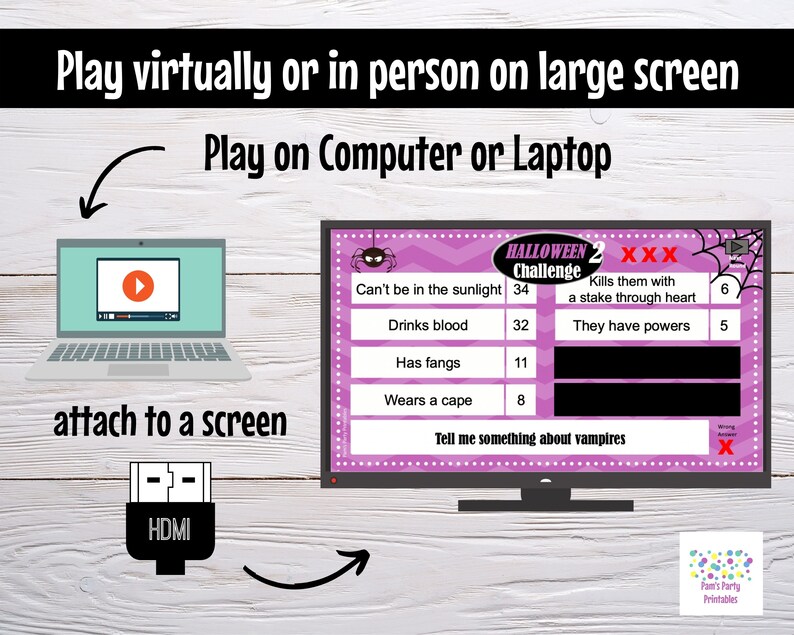 Halloween Challenge Game Bundle Editable Powerpoint - Etsy