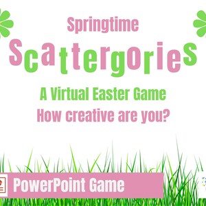 Virtual Game, Large Screen Game, Springtime, Easter Scattergories ...