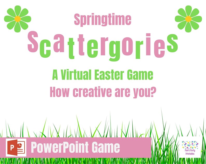 Virtual Game Large Screen Game Springtime Easter - Etsy