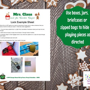 Mrs. Claus' Cookie Capers A Christmas DIY Escape Room Kit for 8-12 Year ...