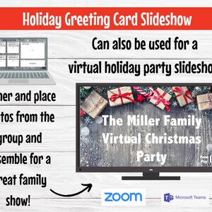 DIY Digital Holiday Christmas Card Slideshow Template -christmas ...