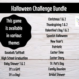 Halloween Challenge Game Bundle, Editable Powerpoint, Halloween Party ...