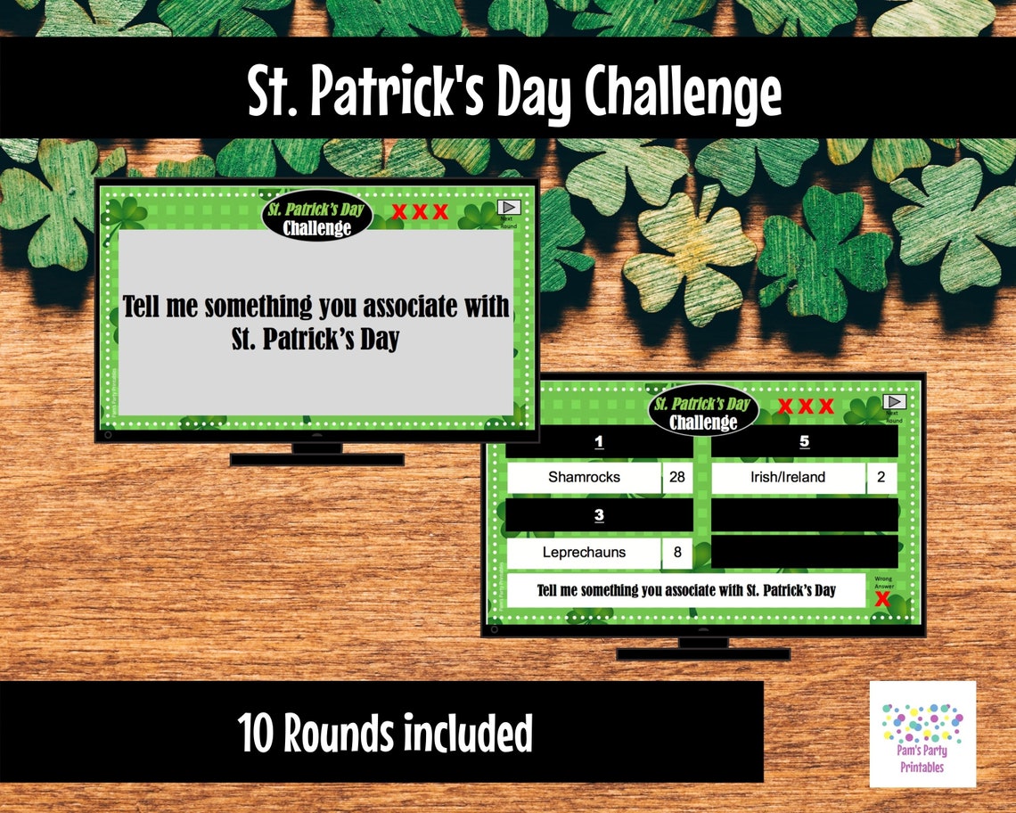 St Patricks Day Challenge Game Editable Powerpoint St Pats - Etsy