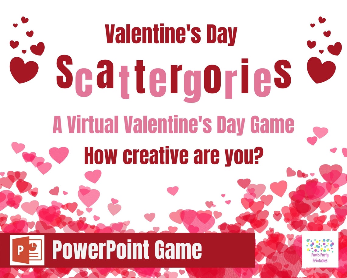 Valentine's Day Scattergories Powerpoint Game - Etsy
