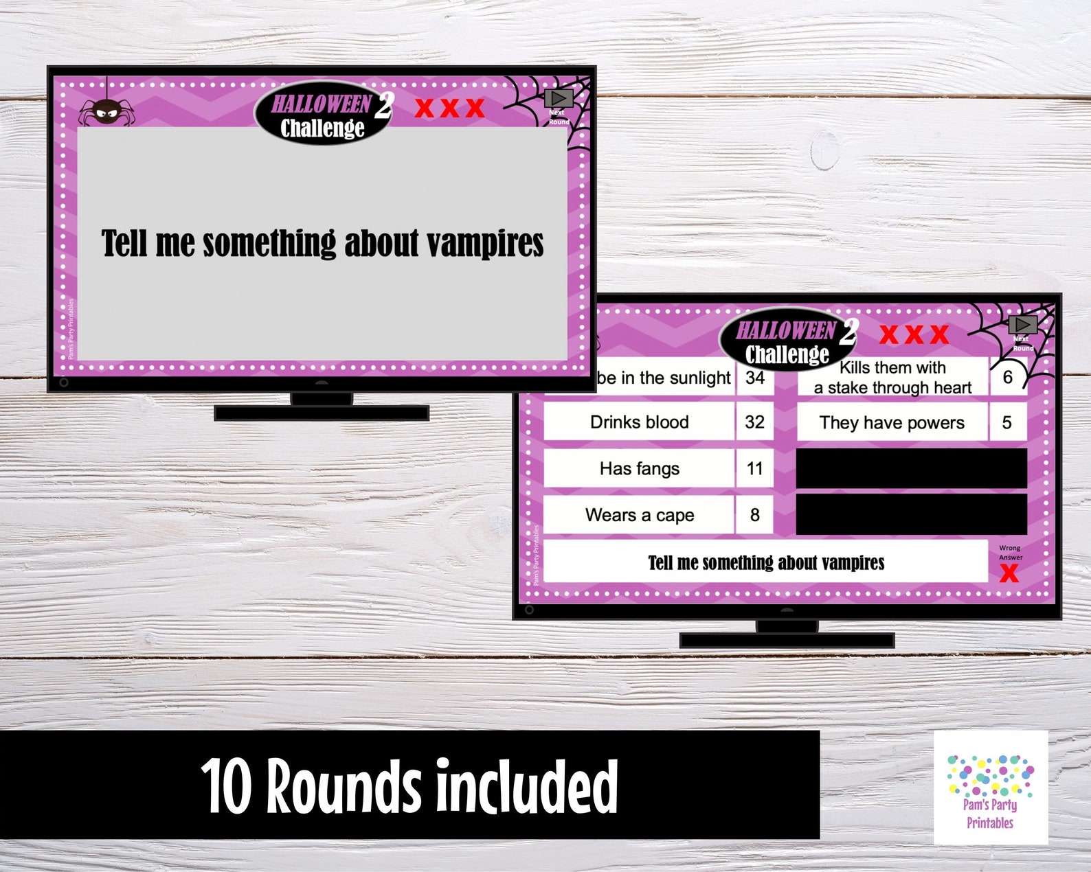 Halloween Challenge Game Bundle Editable Powerpoint - Etsy