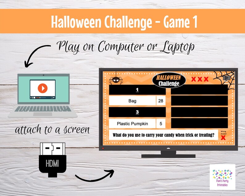Halloween Challenge Game Editable Powerpoint Game Halloween - Etsy