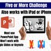 Virtual Game Five or More Challenge Powerpoint Game, Interactive ...