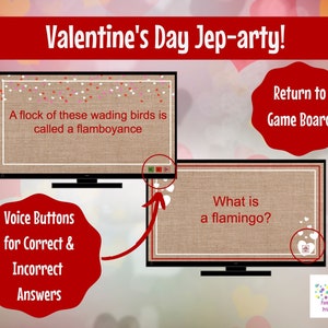 Valentine's Day Jep-arty!, Galentine's Party Game, Valentine's Day ...
