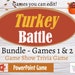 Virtual or Large Screen Game Thanksgiving Turkey Battle | Etsy