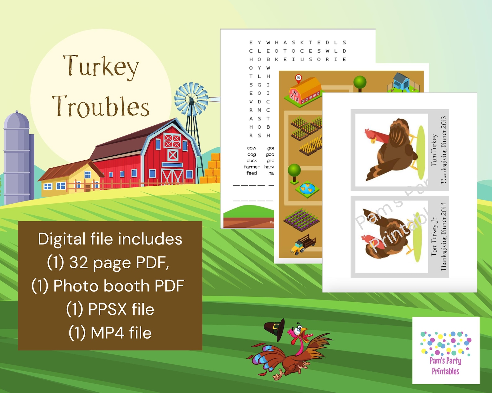 Turkey Troubles! - A DIY Escape Room Kit - Thanksgiving Game - Family ...