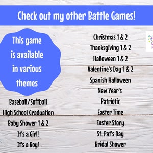 Family Reunion Rivalry Battle Game, Editable Powerpoint Game ...